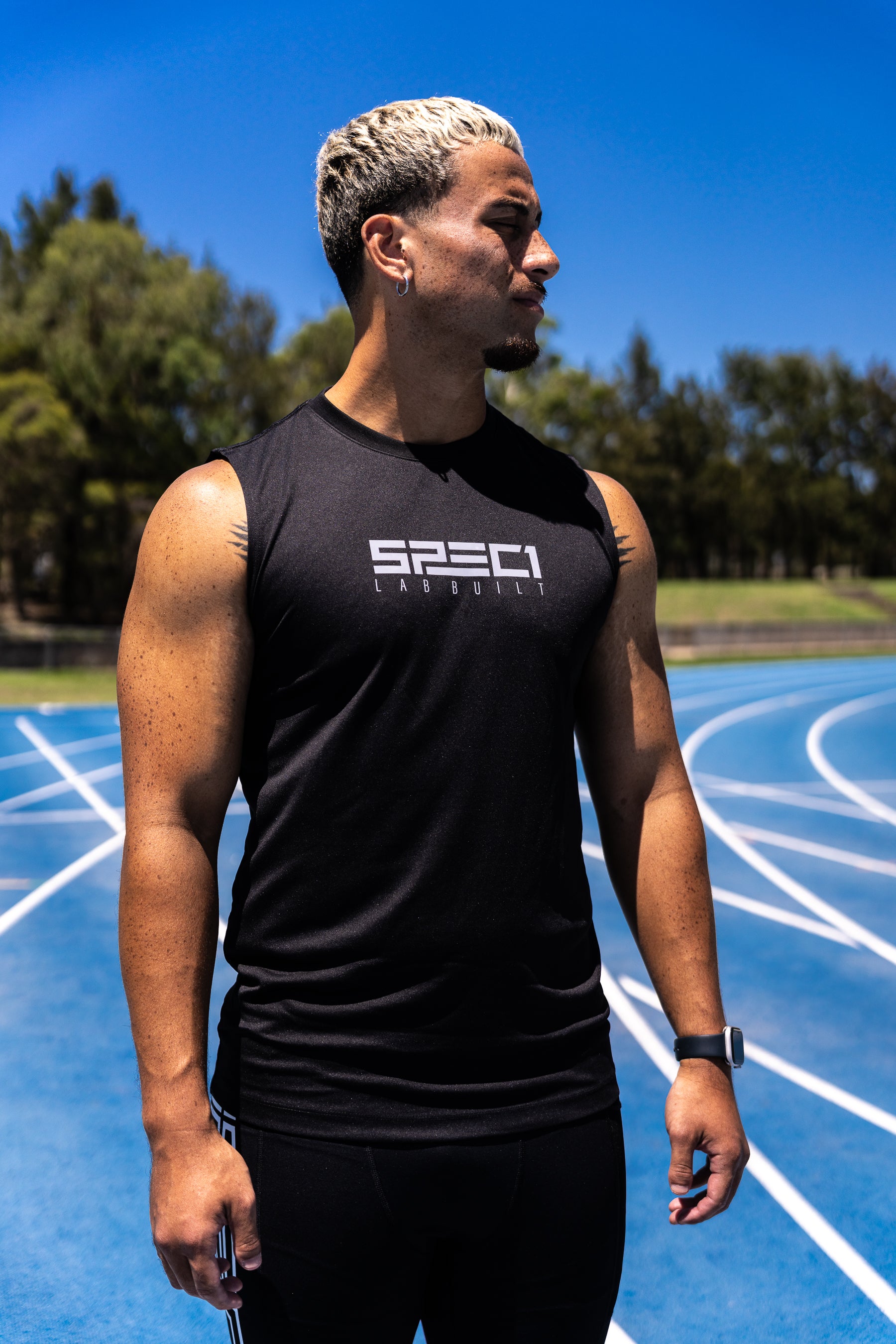 Spec 1 Stride Tank - Black – SPEC1 ACTIVE
