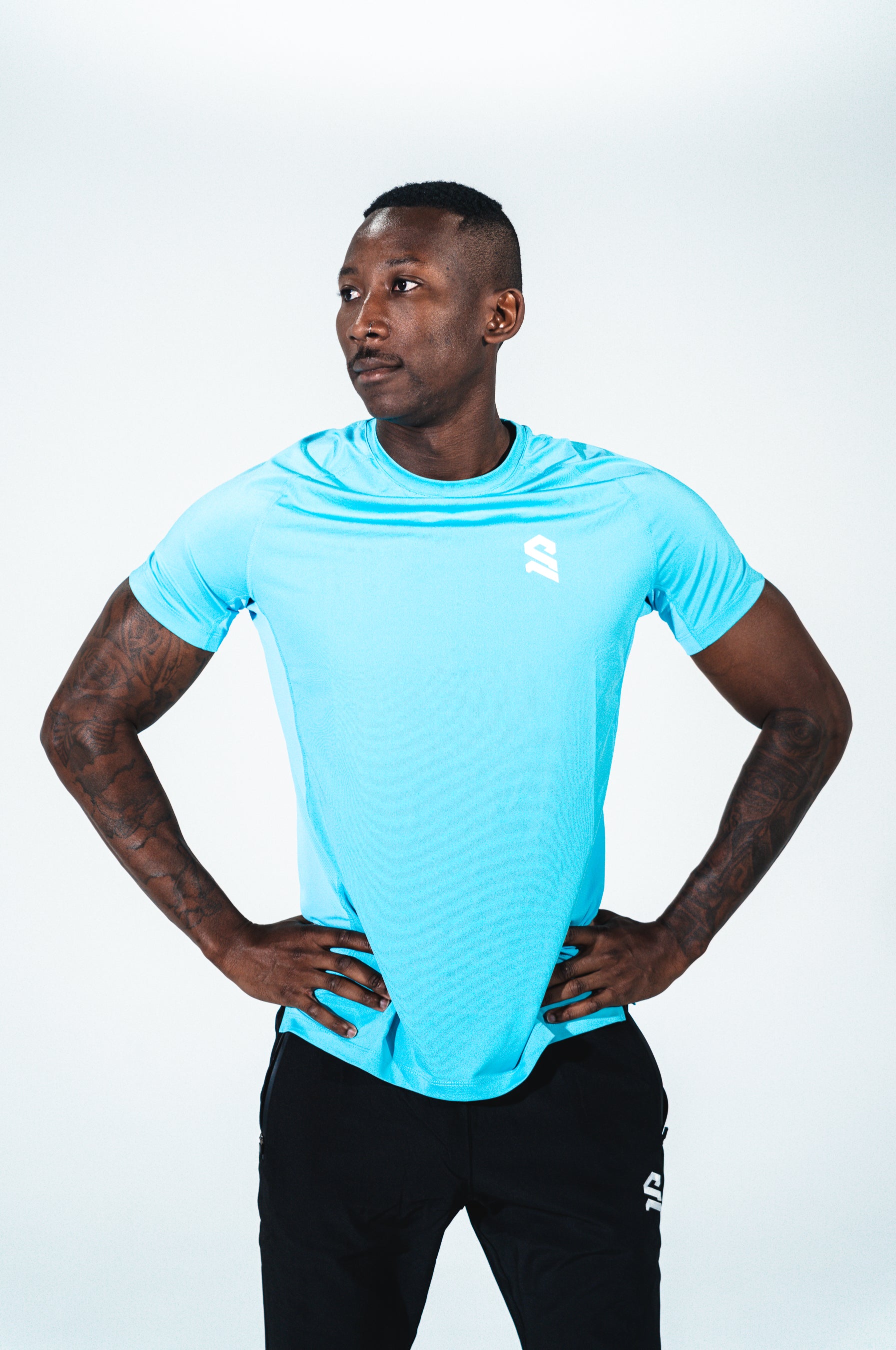 Spec 1 Aeroflex Performance Tee - Aqua Blue – SPEC1 ACTIVE